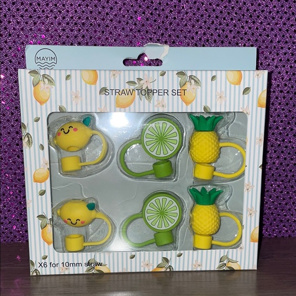 mayim | Dining | Fruit Straw Topper Set | Poshmark